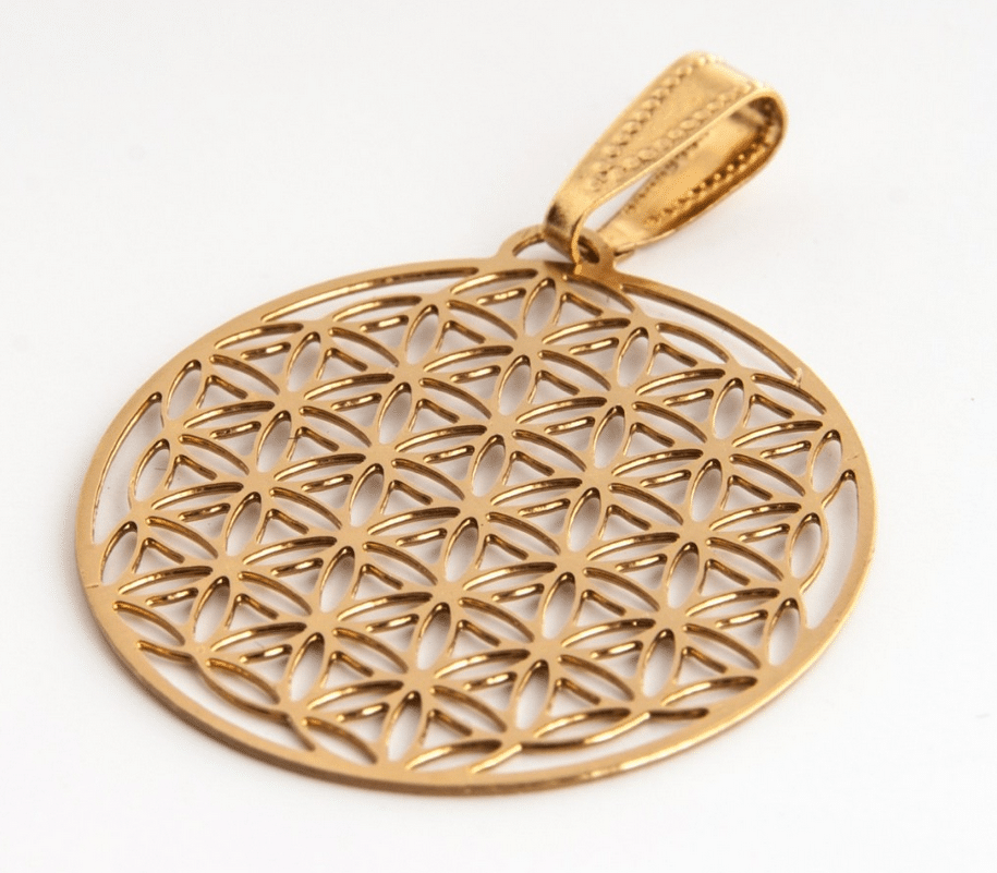 Blume Des Lebens Gold Anhnger